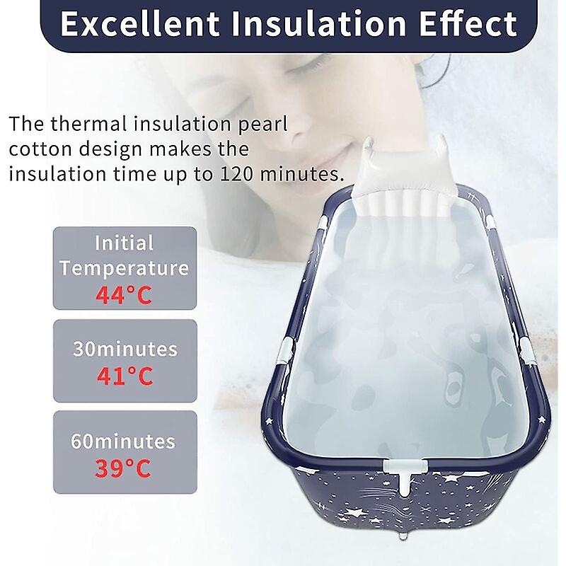 Inflatable Swimming Pool Portable Bathtub for Adult Foldable ...