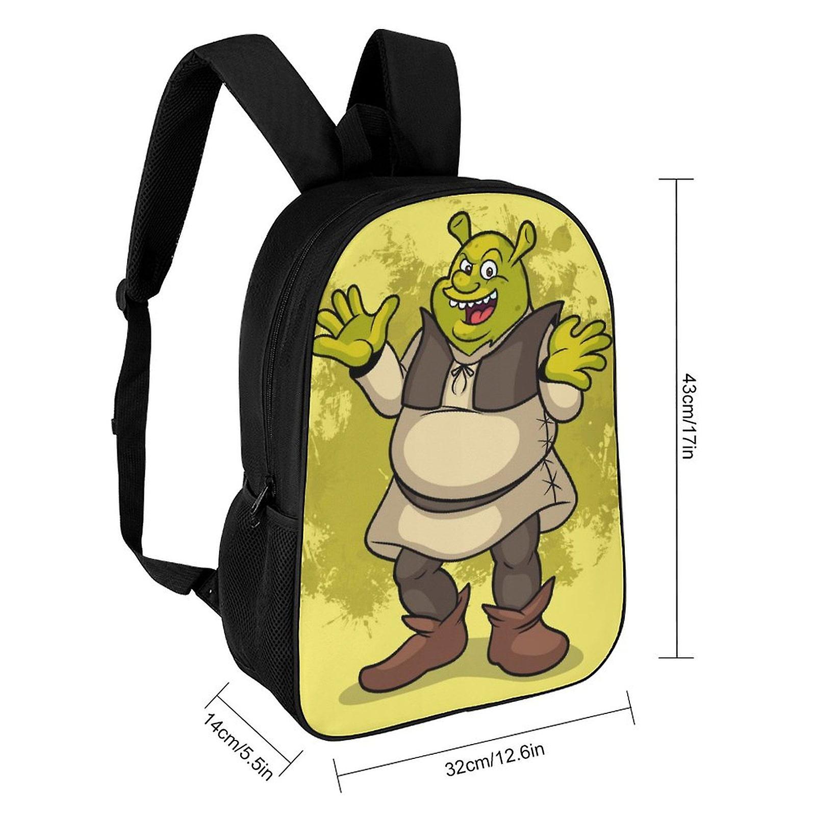Shrek Cartoon Backpack Casual Daypack School Bag Bookbag Satchel ...