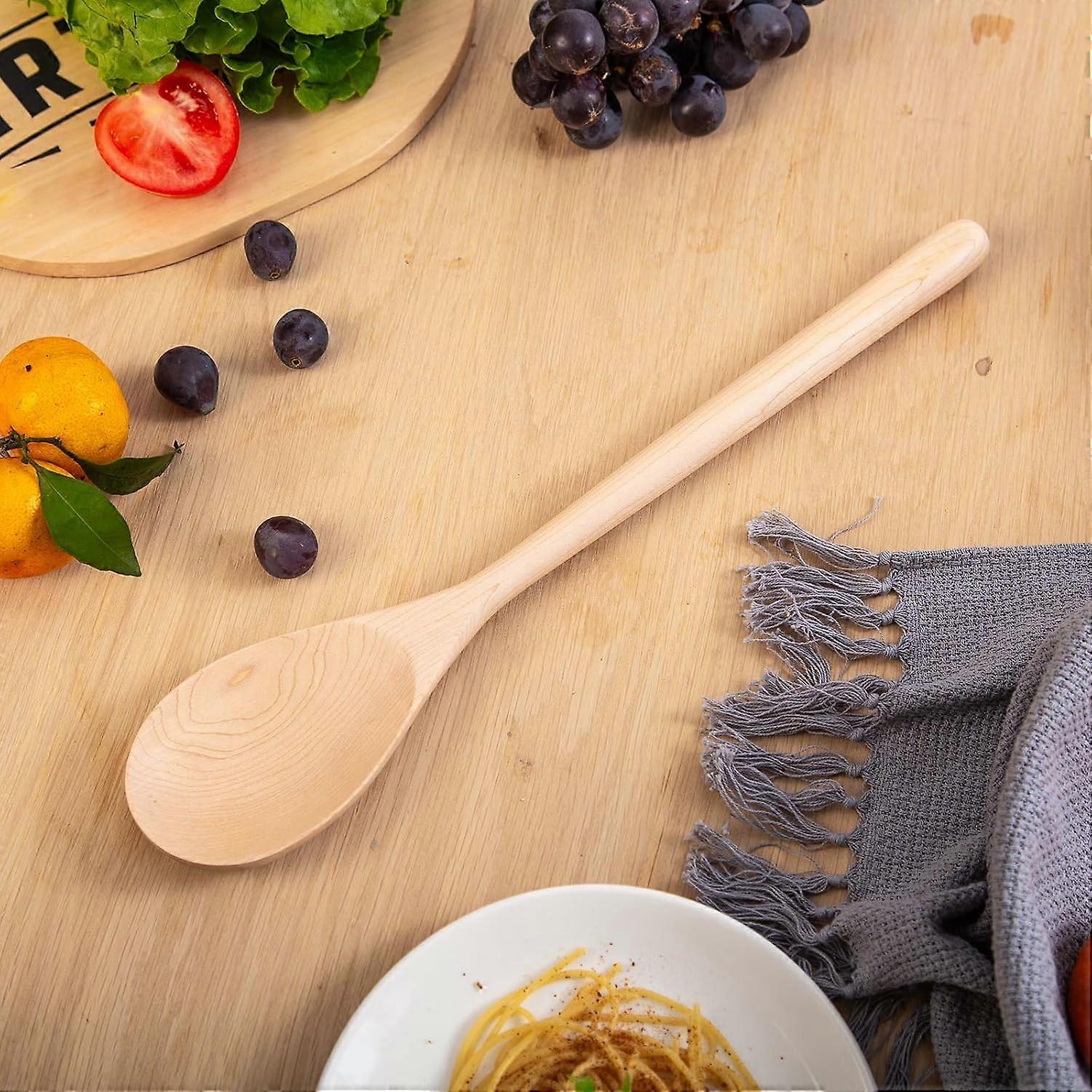 Large Wooden Spoon for Cooking - 17 Inch Big Wood Scoop Utensil for ...