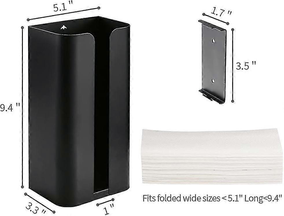 Tissue Box Dispenser Wall Mounted Stainless Steel Paper Towel Dispenser ...