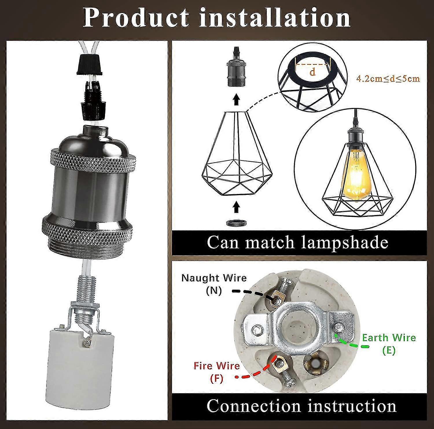 Retro E27 Solid Socket, Aluminum And Ceramic Socket, Edison Spiral Bulb ...