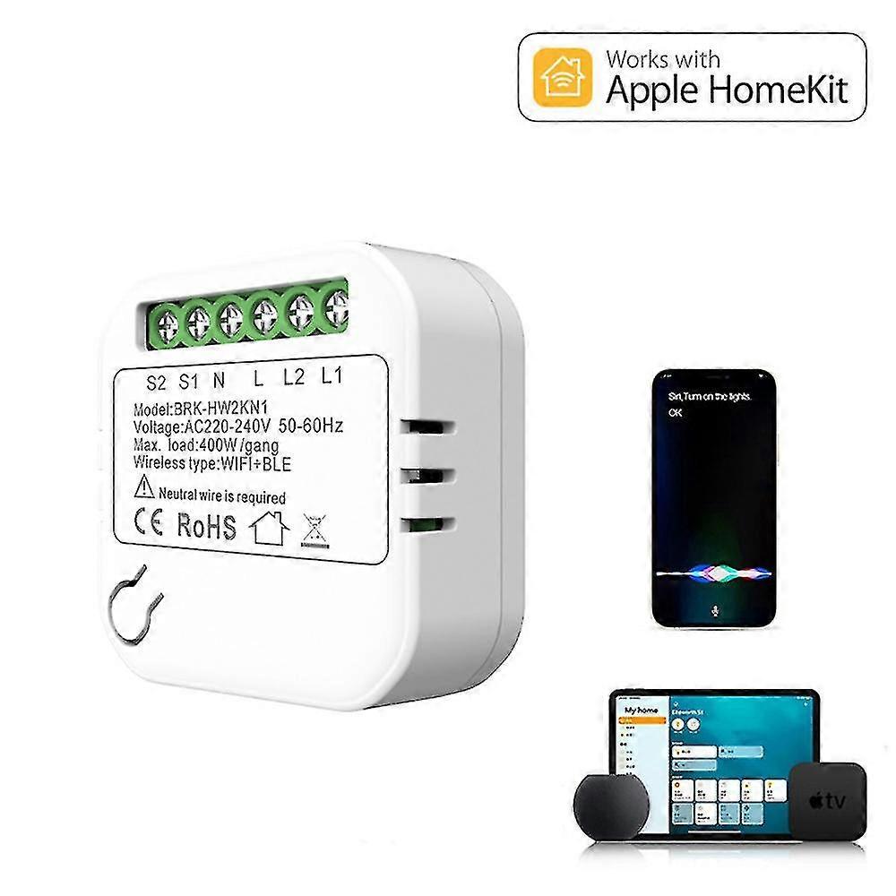 Homekit Smart Wifi Switch 2-way Double Switch Mini Smart Breaker Alexa ...