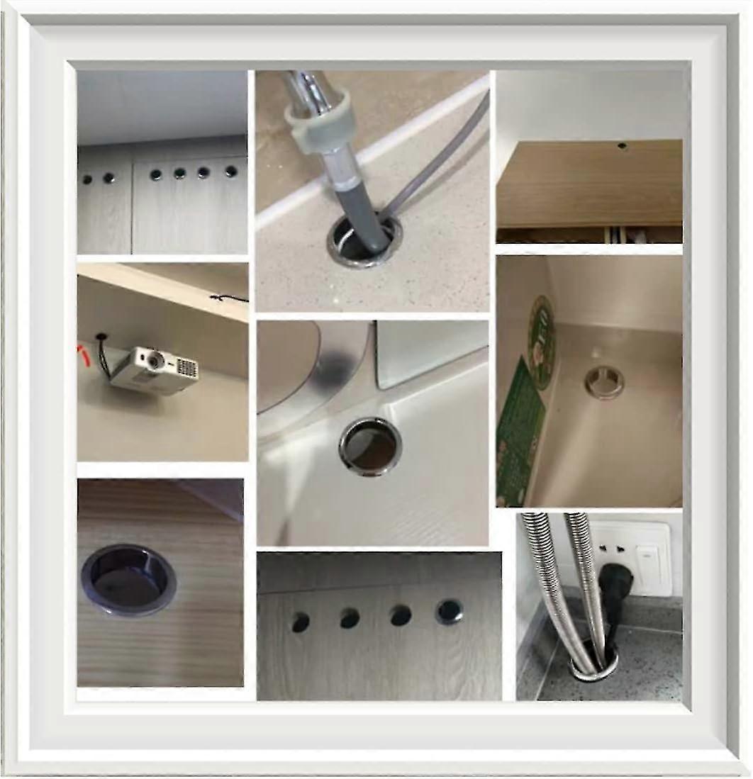 Cable Grommet Cover Metal Desk Cable Grommet 60mm - Decorative Ring for ...