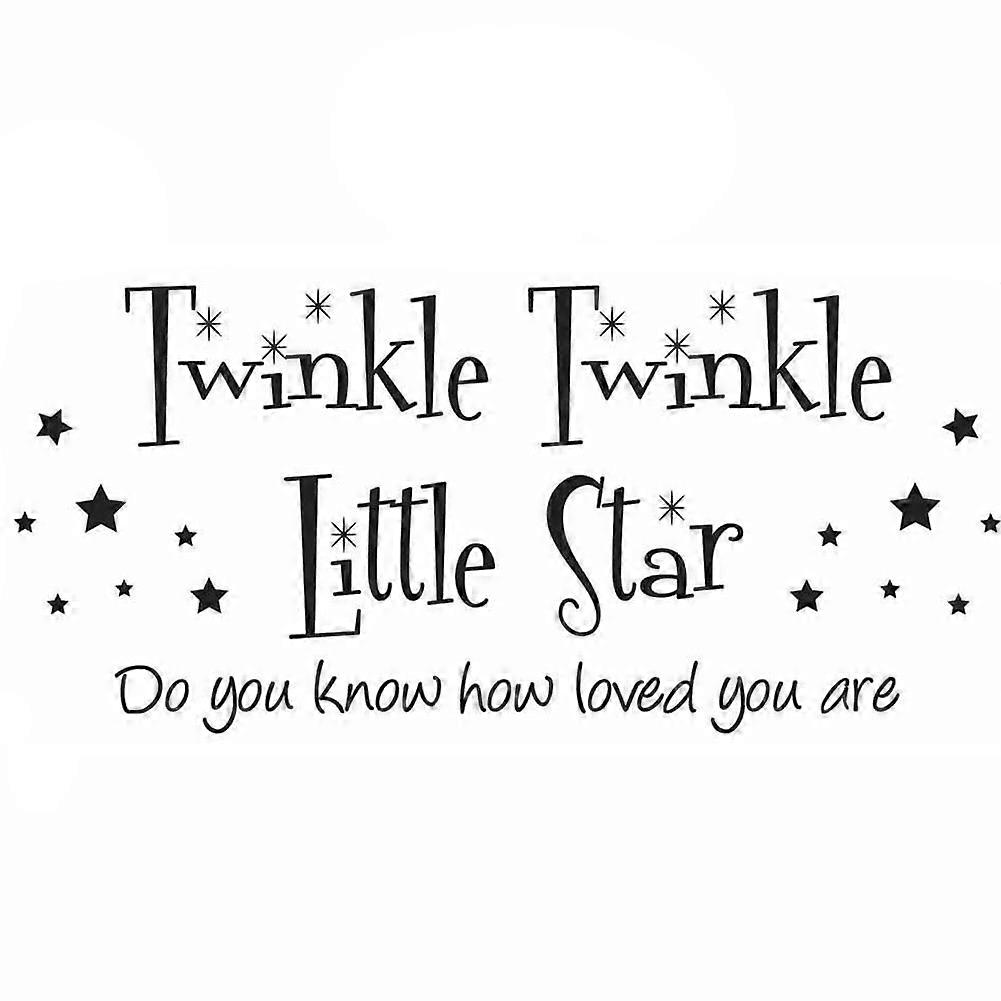 Twinkle Little Star English Wall Sticker Modern Room Art Decor Decal ...
