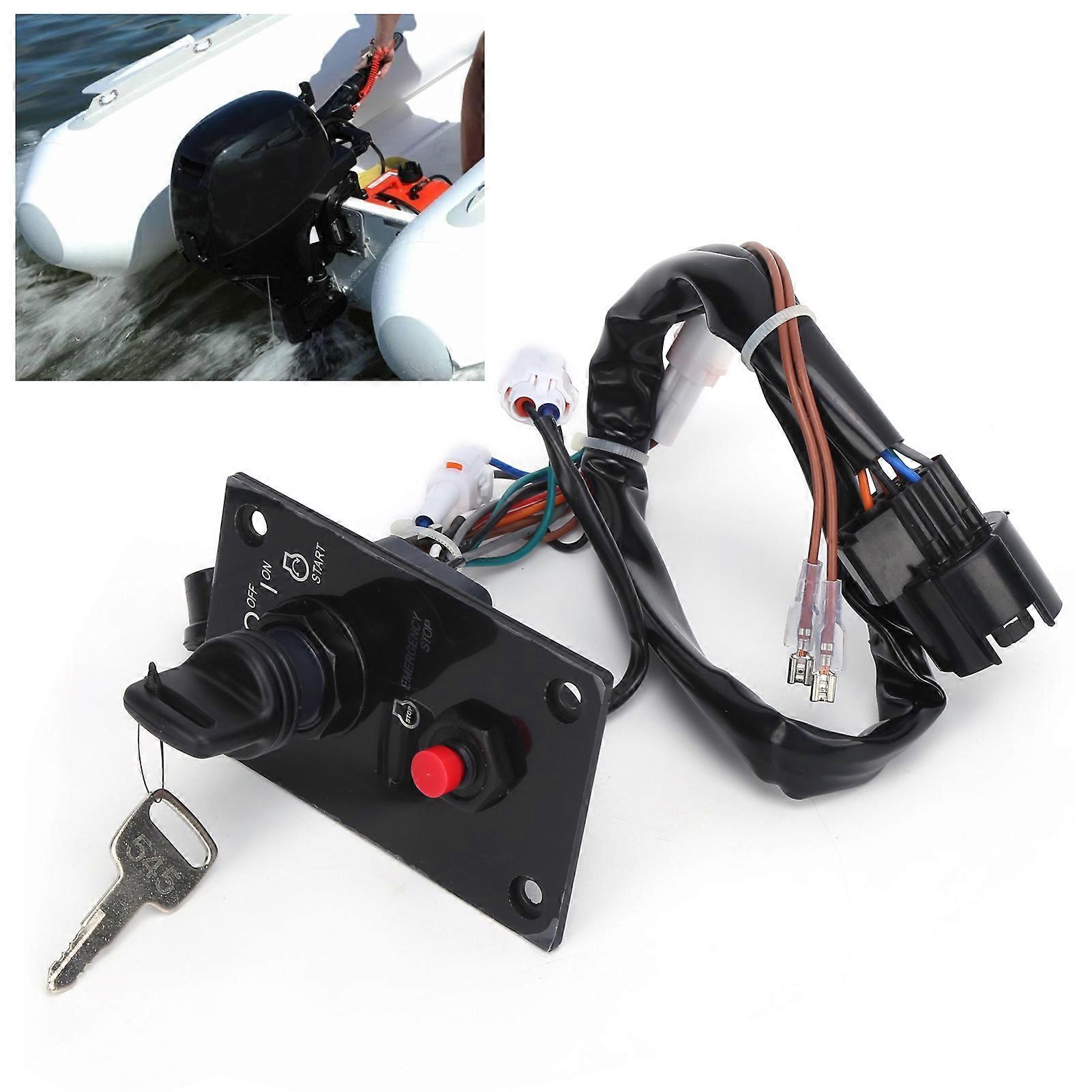 Single Ignition Switch Panel with Key 37100?96J24 Replacement for Suzuki Outboard Engines ...