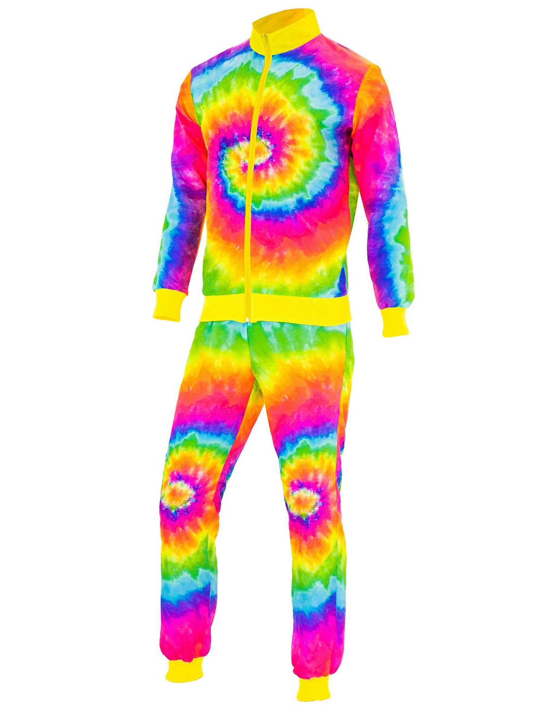 Adult Neon Tie and Dye Tracksuit | Fruugo UK