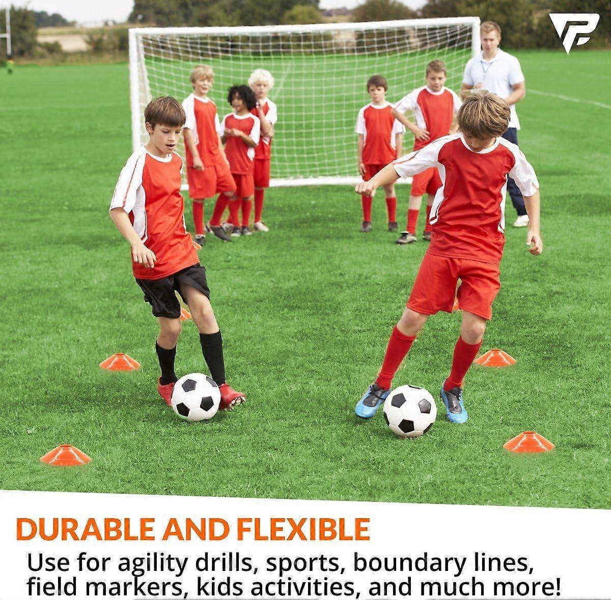 (Set of 50) - Soccer Cones with Carry Bag and Holder use in Training ...