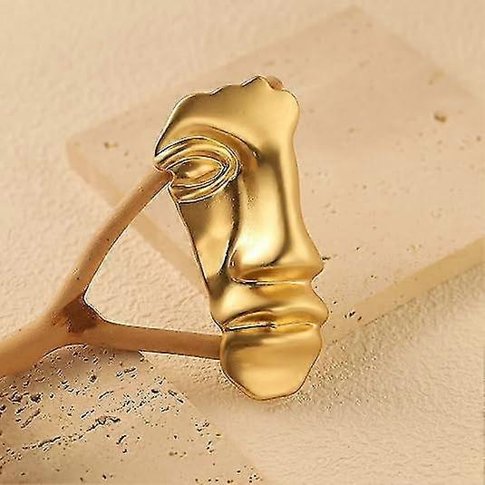 Figure Face Mask Brooch - Vintage Minimalist Metal Brooches Women Men 8 ...