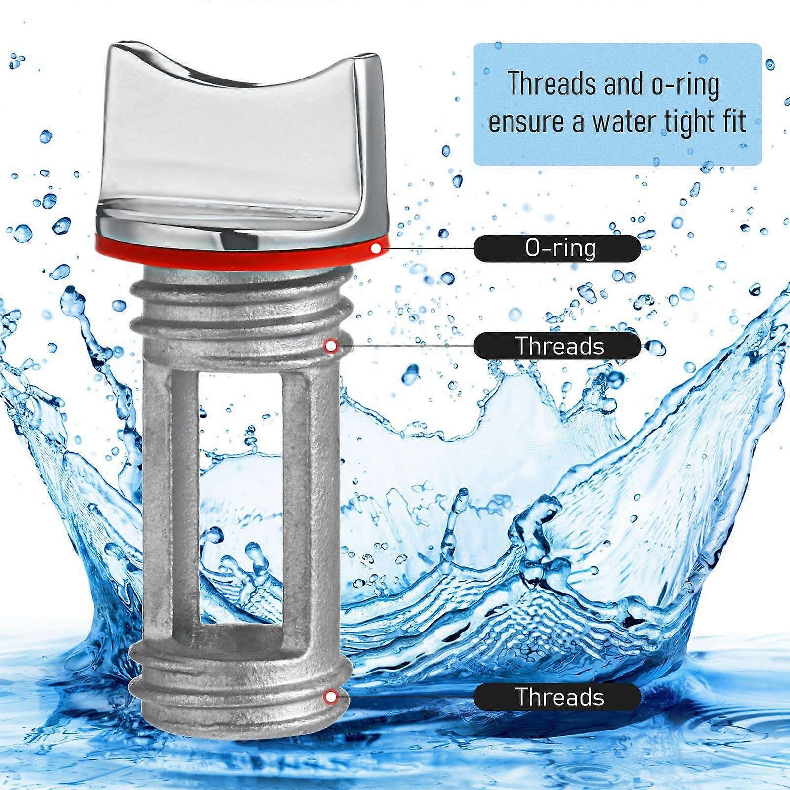 Stainless Steel Boat Drain Plug Bung Hole Drainage Marine Dinghy ...
