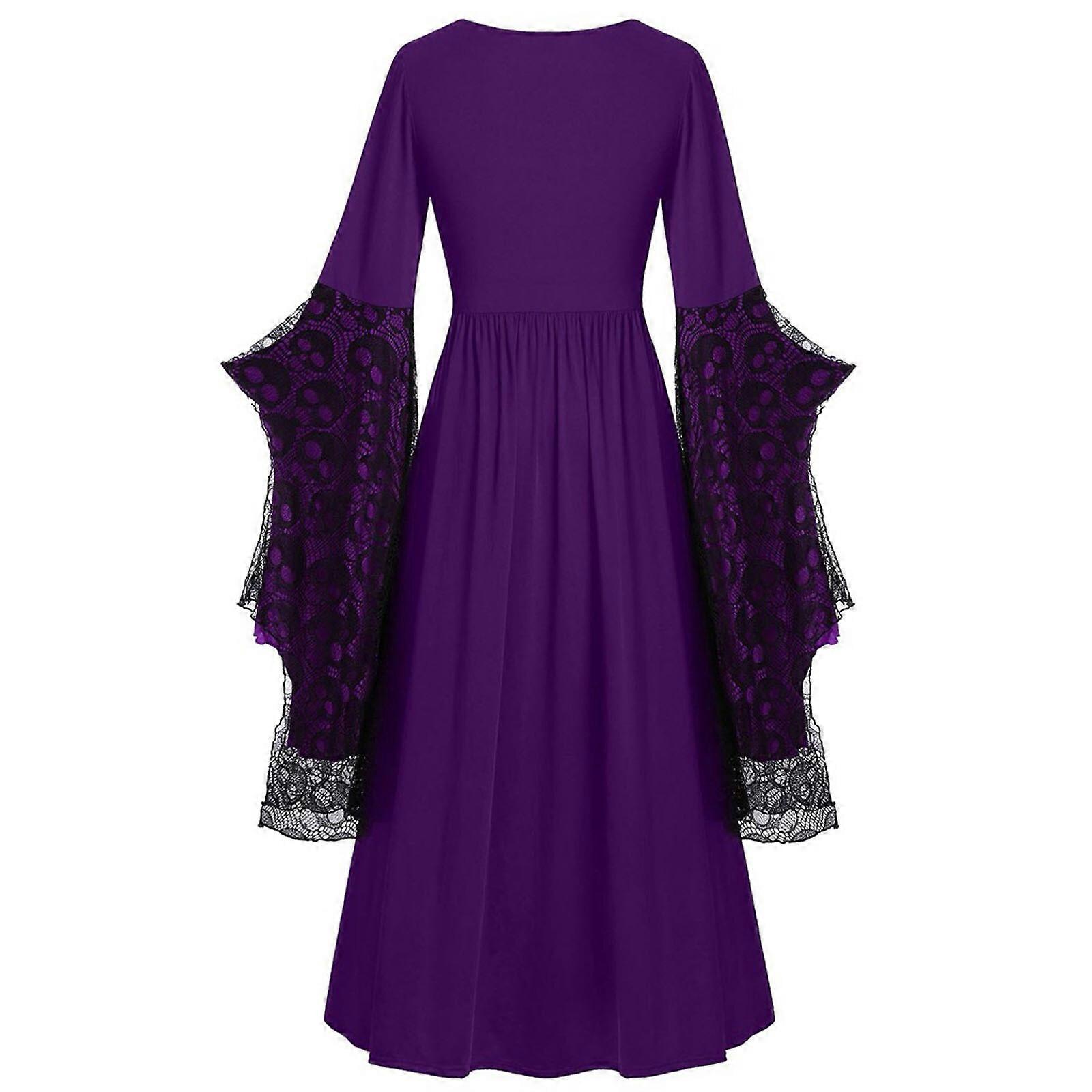 Vintage Halloween Cosplay Costume Witch Vampire Gothic Dress Ghost ...