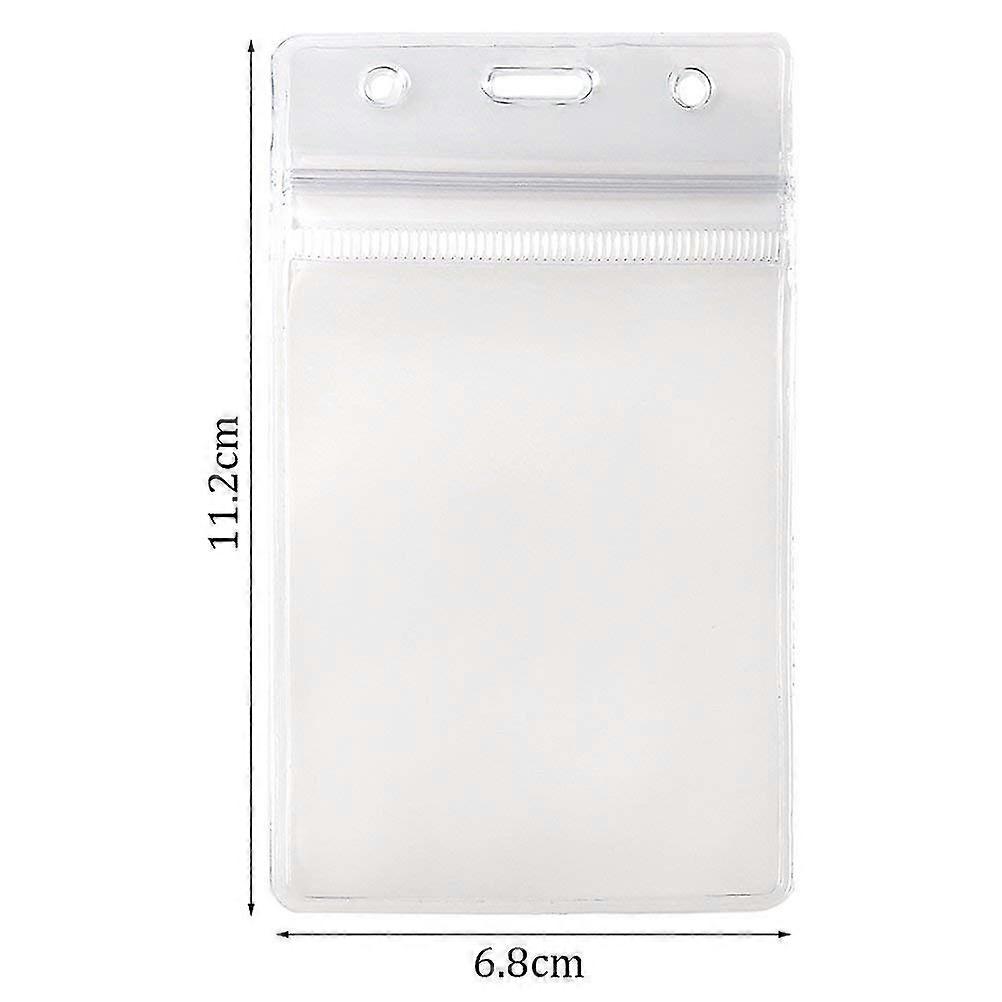 20 Pcs Id Badge Covers, Waterproof Id Badge Holder Vinyl Badge Holder ...