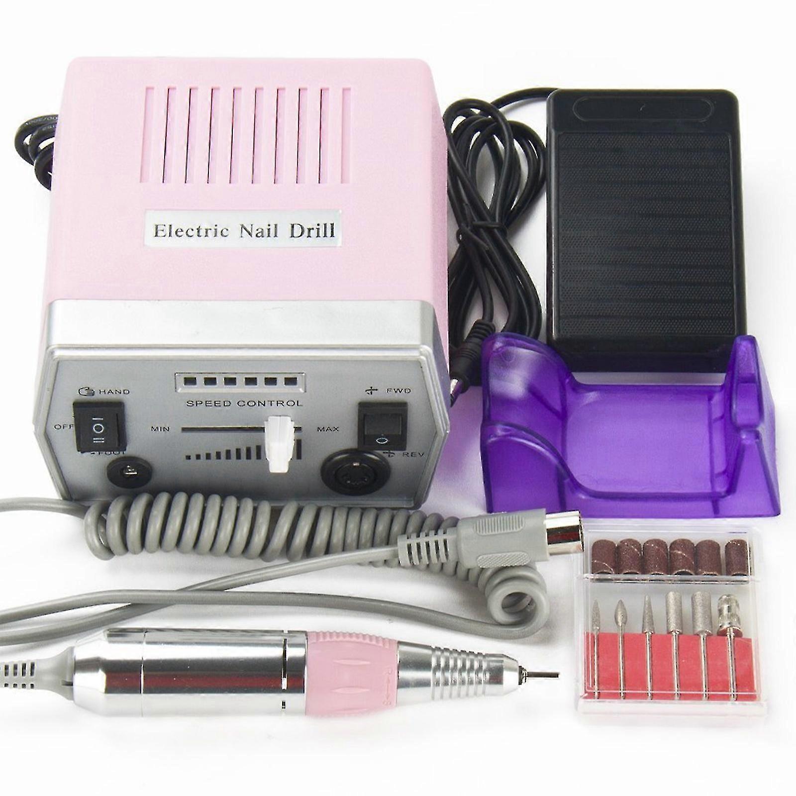 Professional Portable Electric Nail Drill - 35000 Rpm Acrylic Nail Kit ...