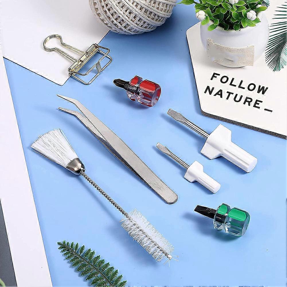 6 Pieces Sewing Machine Cleaning Kit Includes Tweezers Double Headed ...