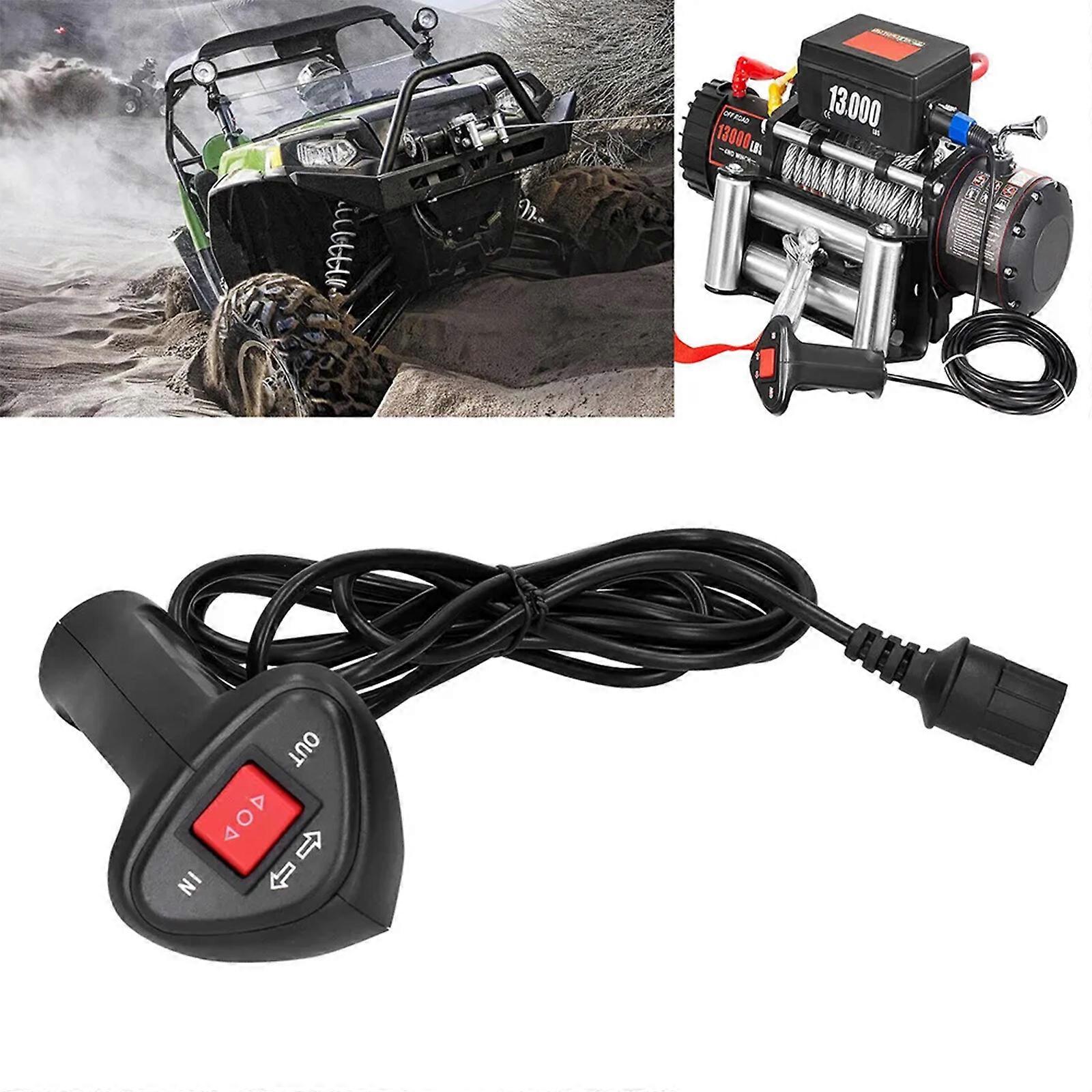 Universal Electric Winch Remote With 9.2ft Cable Control Winch Remote ...