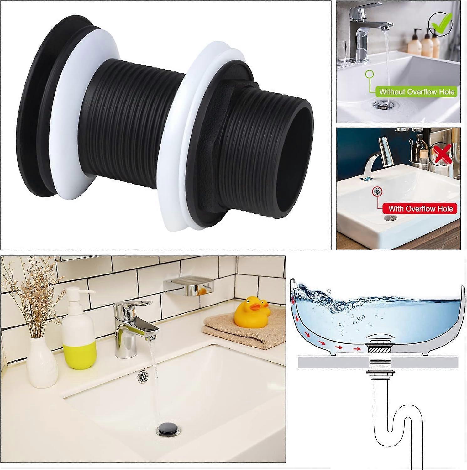 Basin Waste Unslotted, Bathroom Sink Waste Black Unslotted,Basin Sink ...