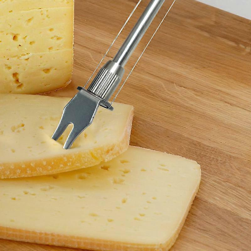 Stainless Steel Cheese Board Double Wire Cheese Slicer Adjustable ...