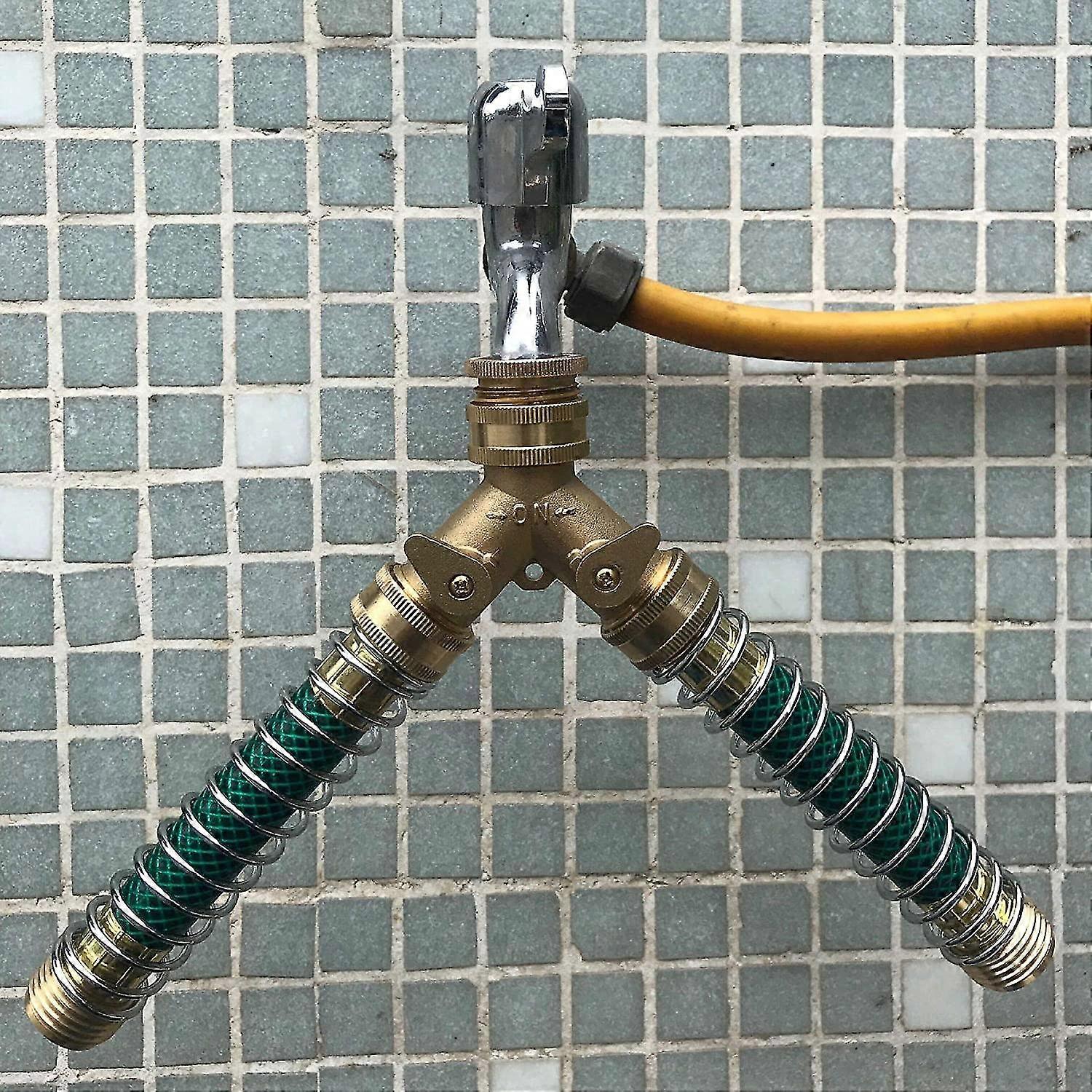 Double Washing Machine Faucet, 2 Way Y-shape Hose Dispenser 3/4 Inch ...