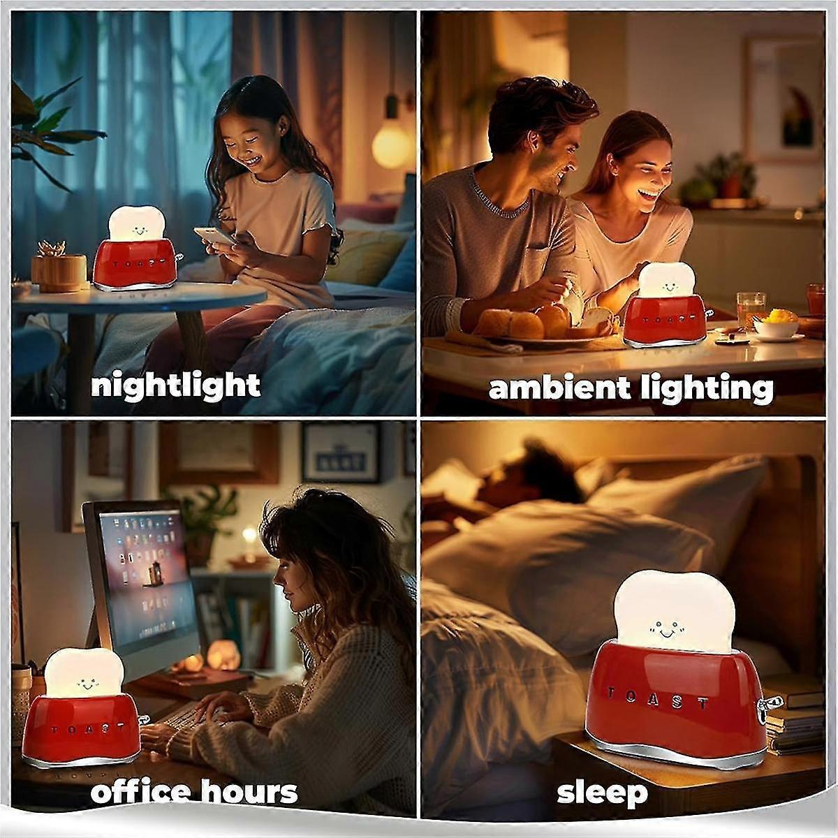 Retro Decor Toaster Lamp,Retro Toaster Shape Desk Decoration Gifts for ...