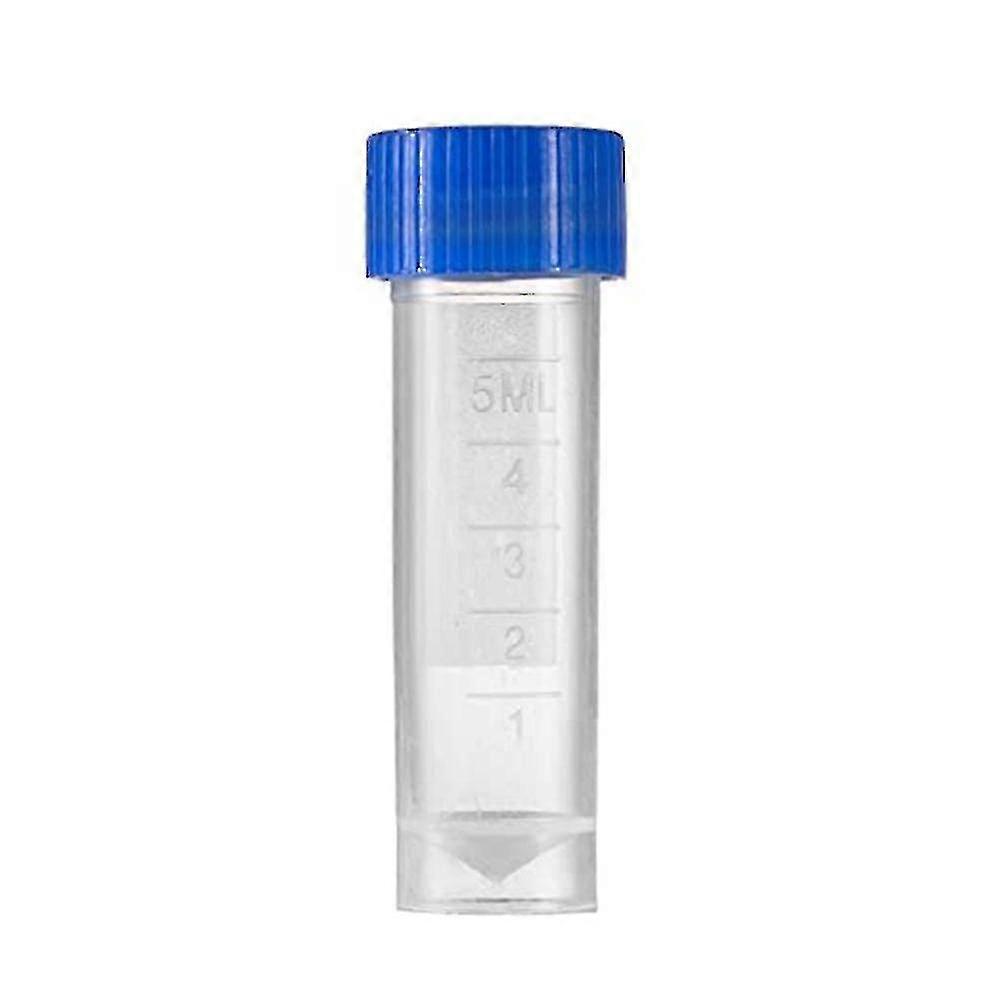 200pcs 5ml Plastic Graduated Vial Storage Container Test Tubes With ...