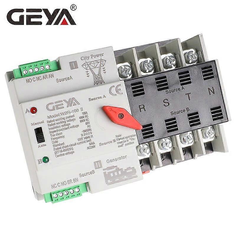 GEYA W2R Mini ATS 4P Automatic Transfer Switch Controller Electrical ...