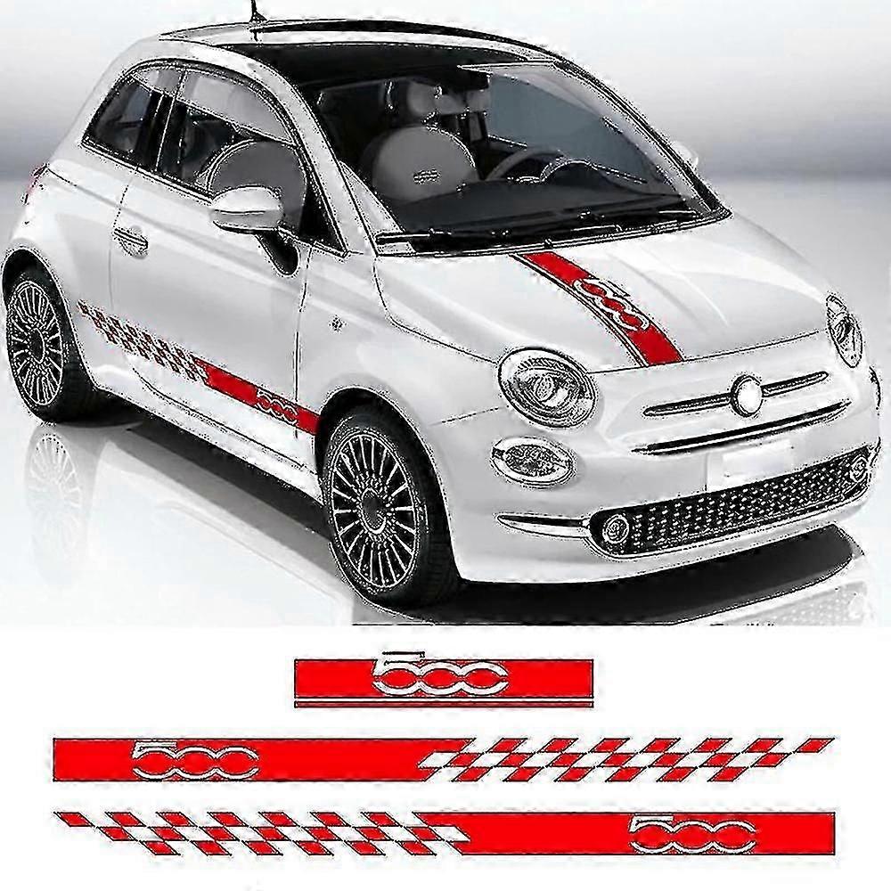 Car Hood Bonnet Stickers Set - Body Decals For Fiat 500, Auto Decor ...
