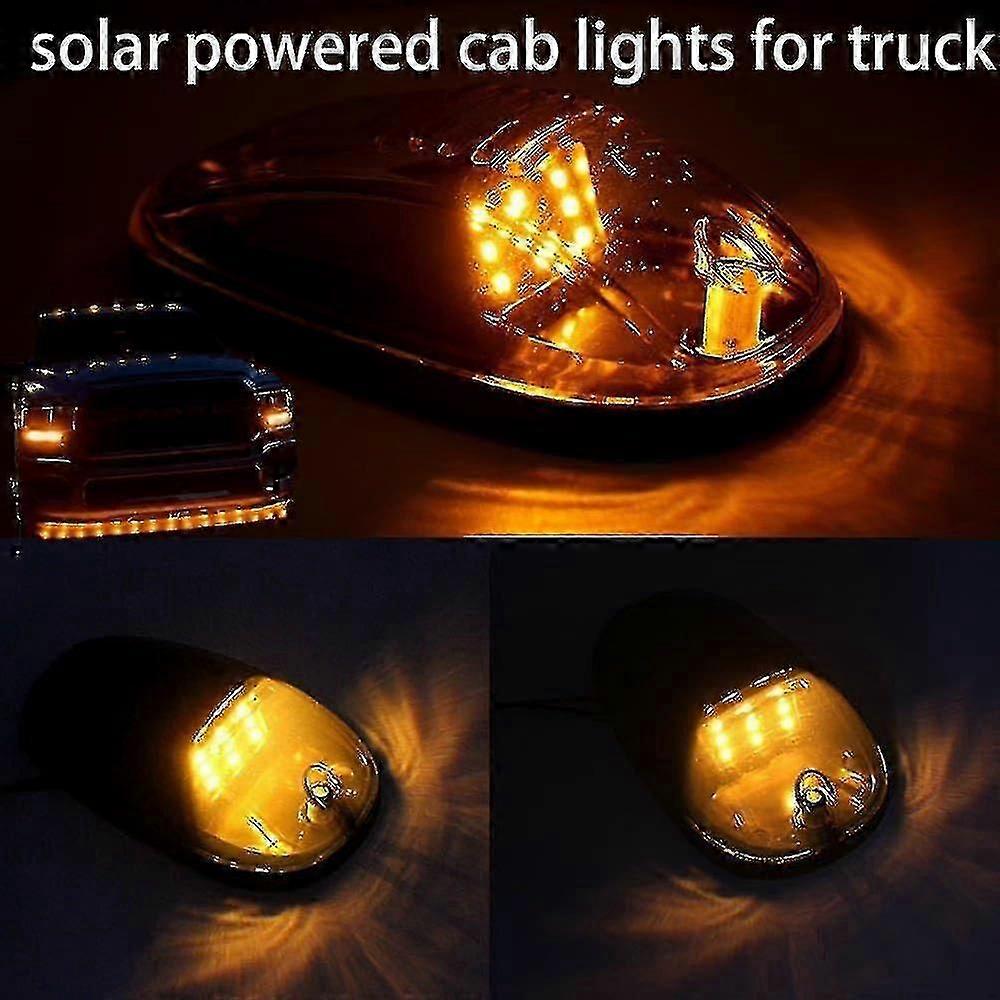 Solar Powered Cab Lights For Truck, 5pcs Led Cab Lights, Led Cab Roof ...