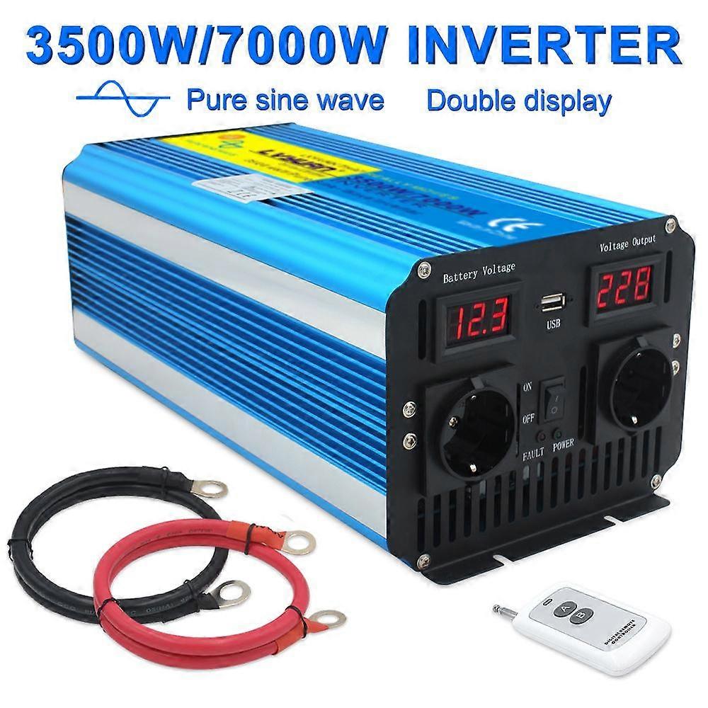 7000 Watt (Peak) 12V/24V to 230V 3500W Rated Power Inverter for ...