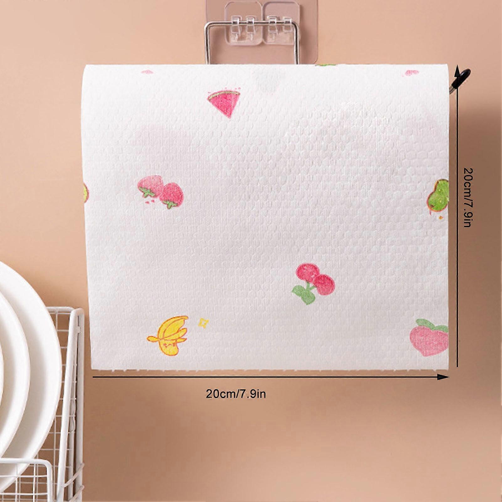 50 PCS Kitchen Paper Towels Wet Dry Use One Time Use Polyester Dish ...