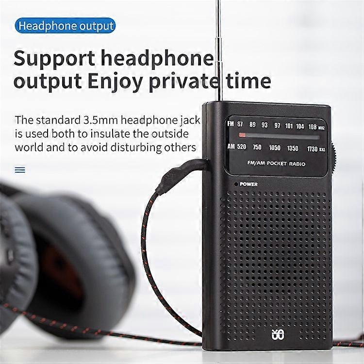 W-908 Full Channel Two Band Elderly People Radio FM / AM Portable Radio ...