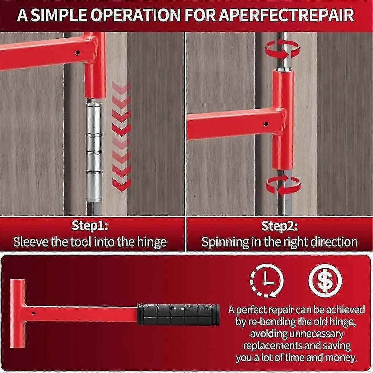 Door Hinge Adjustment Tool - Long Handle Hinge Bender Wrench.134 Gauge ...