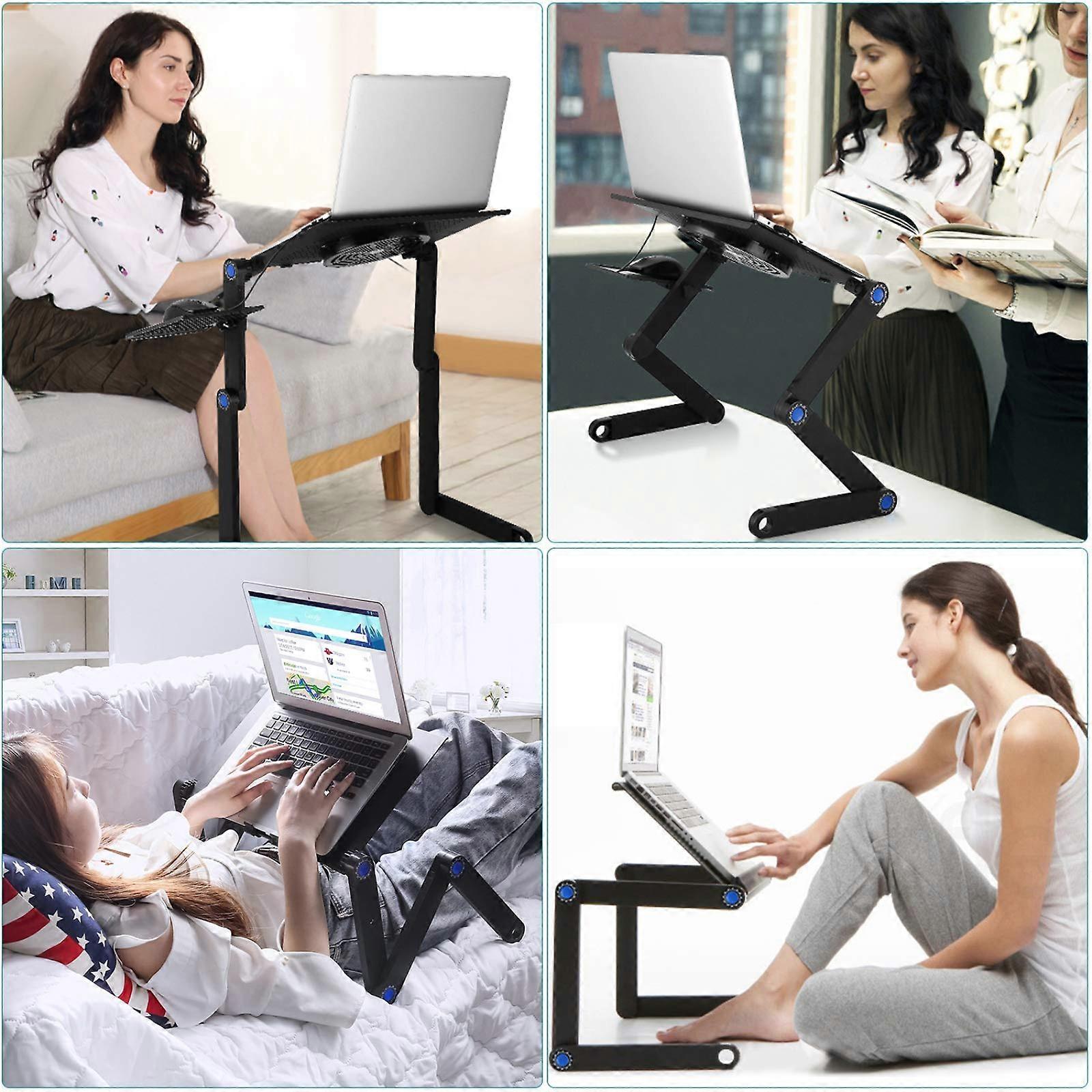 Foldable Portable Laptop Desk, Ergonomic Vented Table Stand, With ...
