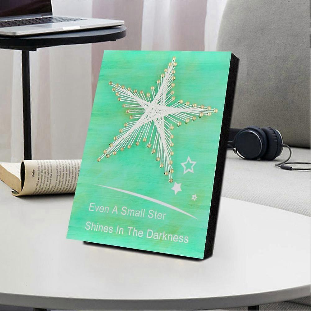 Star DIY Nail String Art Kit 3D Drawing Nails Winding Lines Painting ...