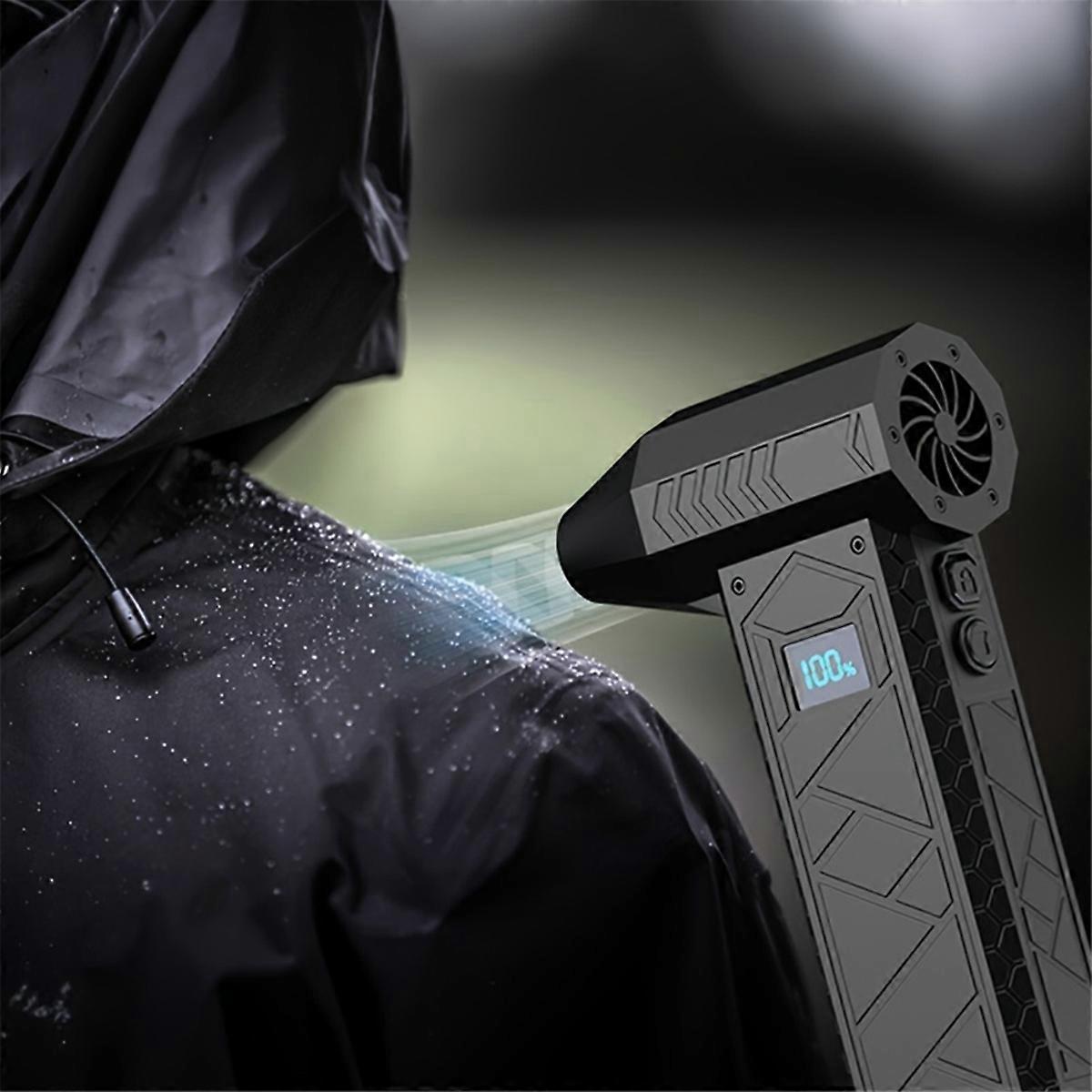 180000RPM Mini Air Blower Turbo Jet Fan Electric Power Display Handheld ...