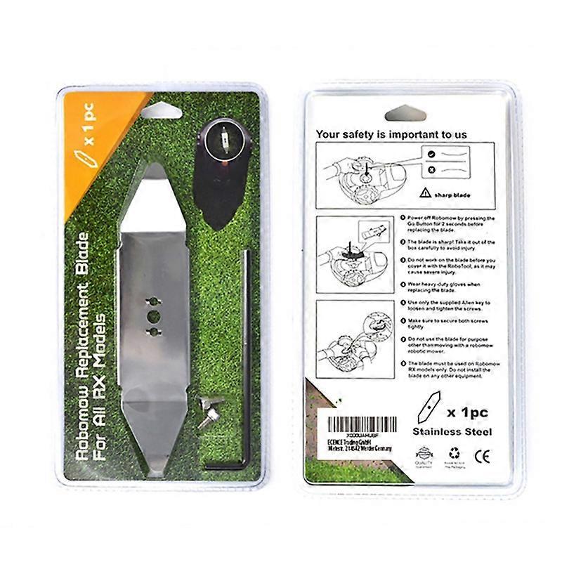 4Pcs/Set Replacement Stainless Steel Knife Blades & Hex Key for Robomow ...