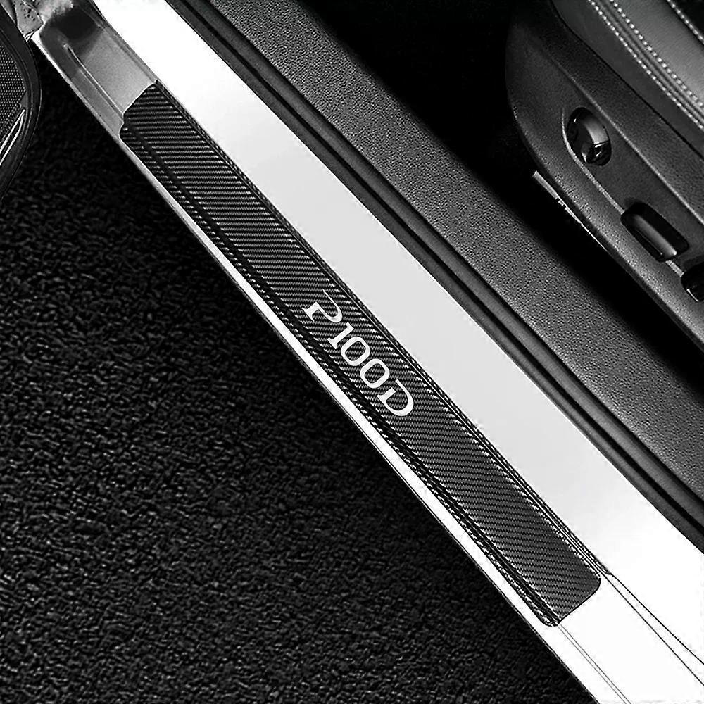 Car Threshold Protector Car Door Sill Scuff Plate Stickers Decor Carbon ...