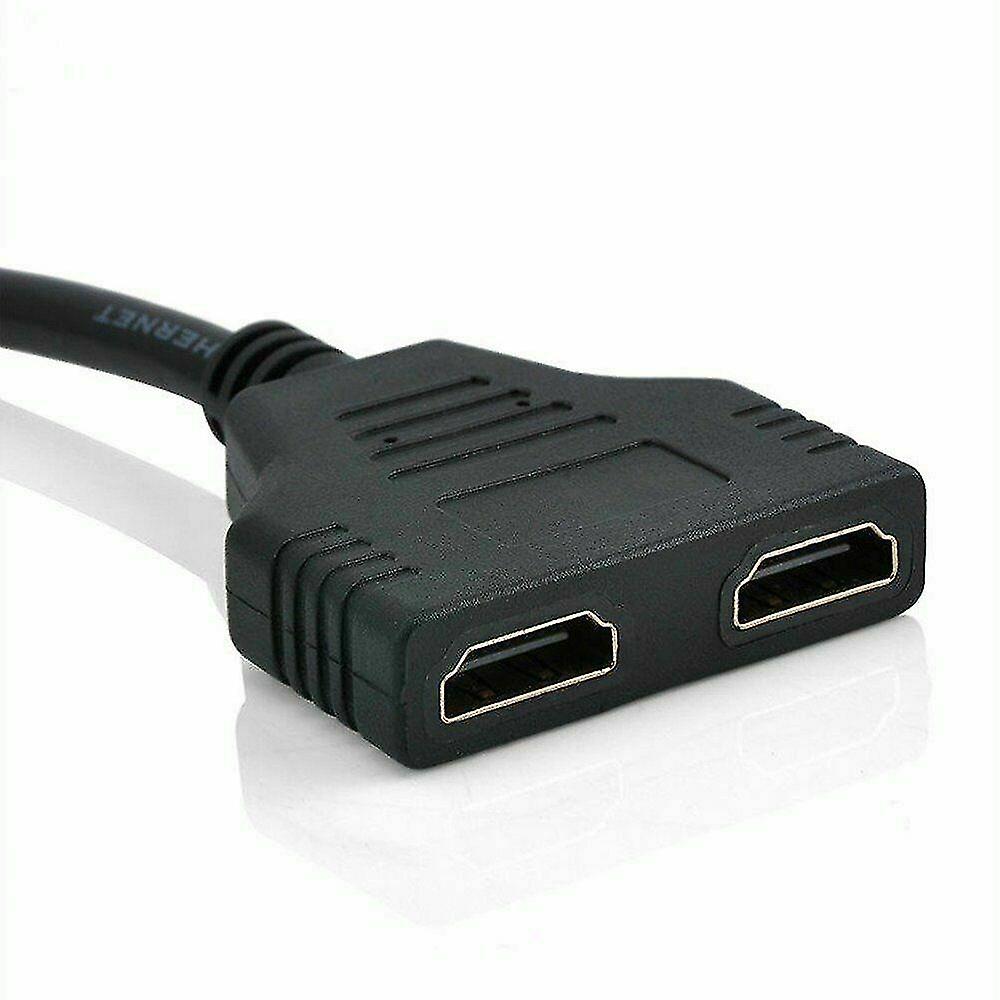 Hdmi Port Male To Female 1 Input 2 Output Splitter Cable Adapter ...