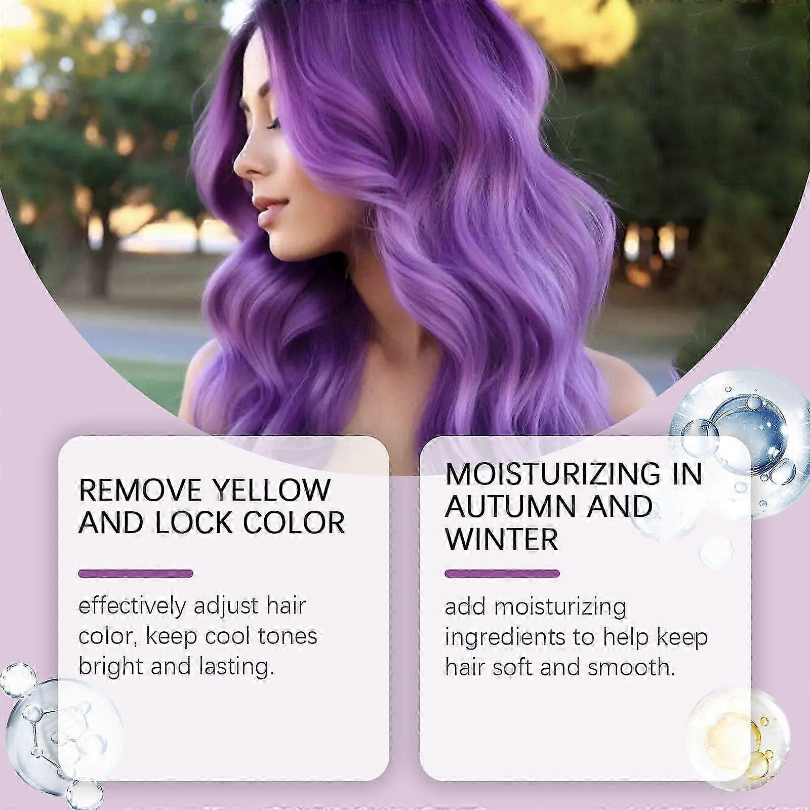 Keratin Collagen Purple Hair Mask with Biotin & Argan Oil, Neutralizes ...