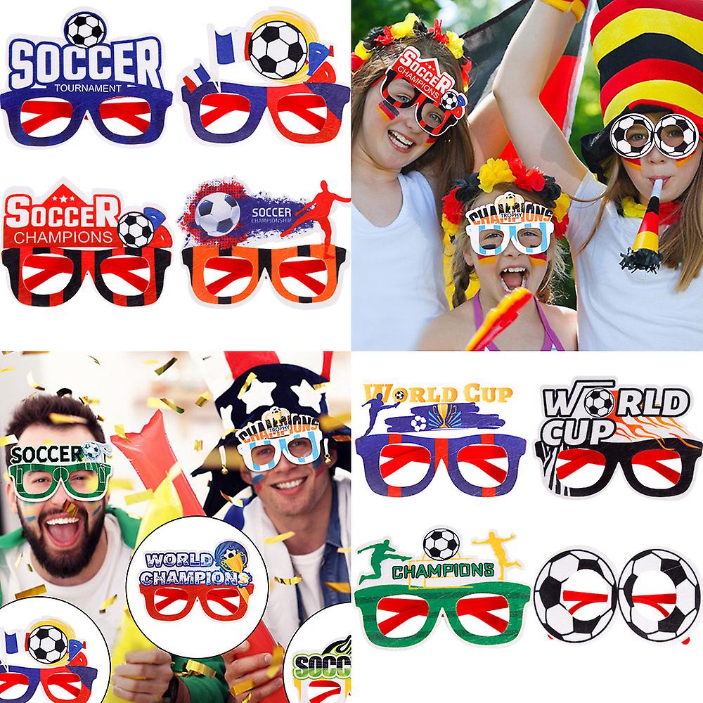 2022 Qatar World Cup Glasses Bar Club Football Party Decoration Prop ...