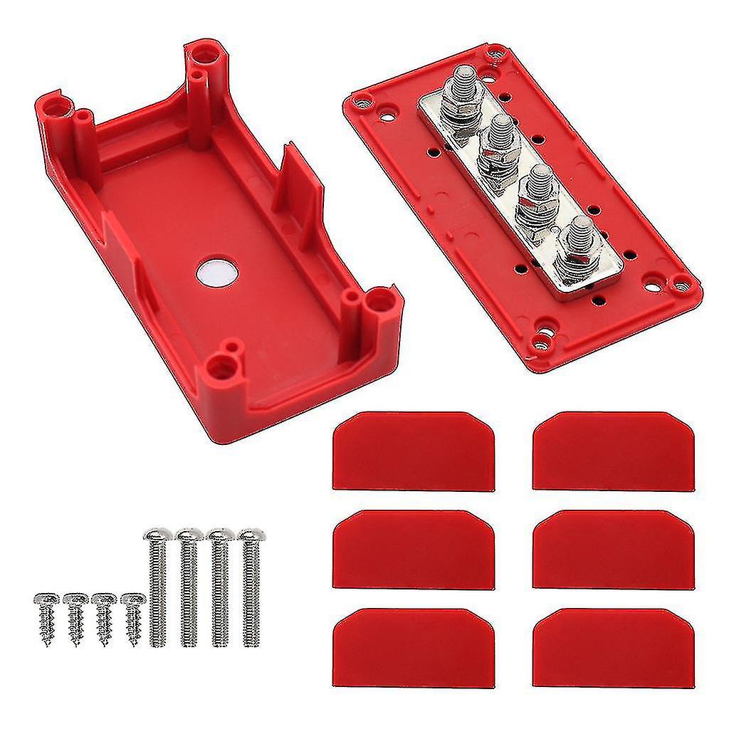 Bus Bar Box Board Heavy Duty Module 300a Dc 48v High Current Black Red ...