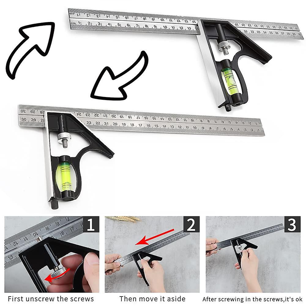 Combination 300mm, Combination Angle Ruler, Combination Square ...
