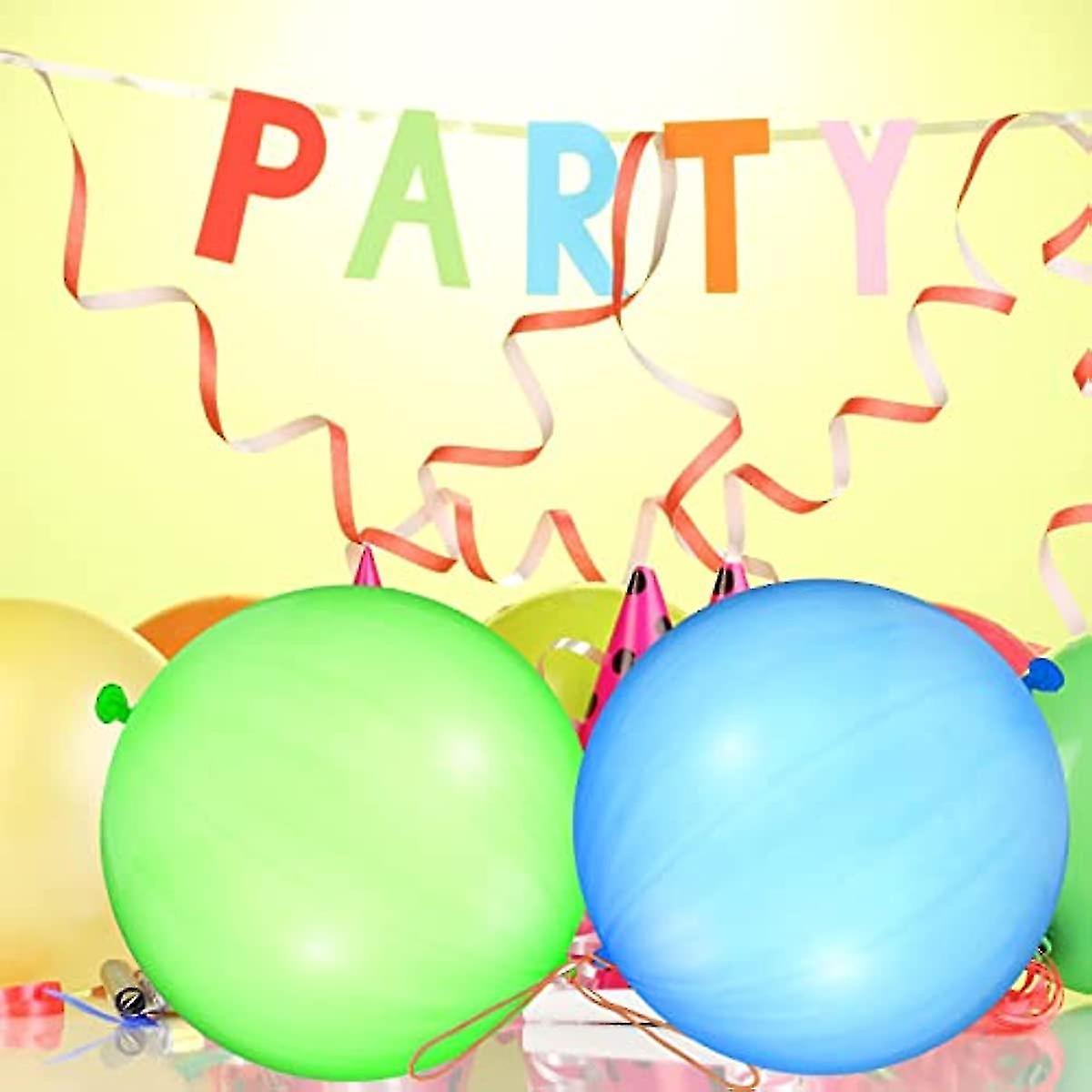 50pcs Punch Balloons Punching Balloon Assorted Color Heavy Duty Party ...