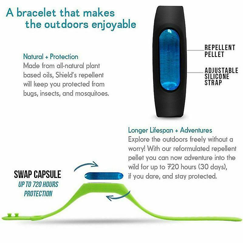 5Pcs Anti Mosquito Insect & Bug Repellent Bracelet Bands Silicone ...
