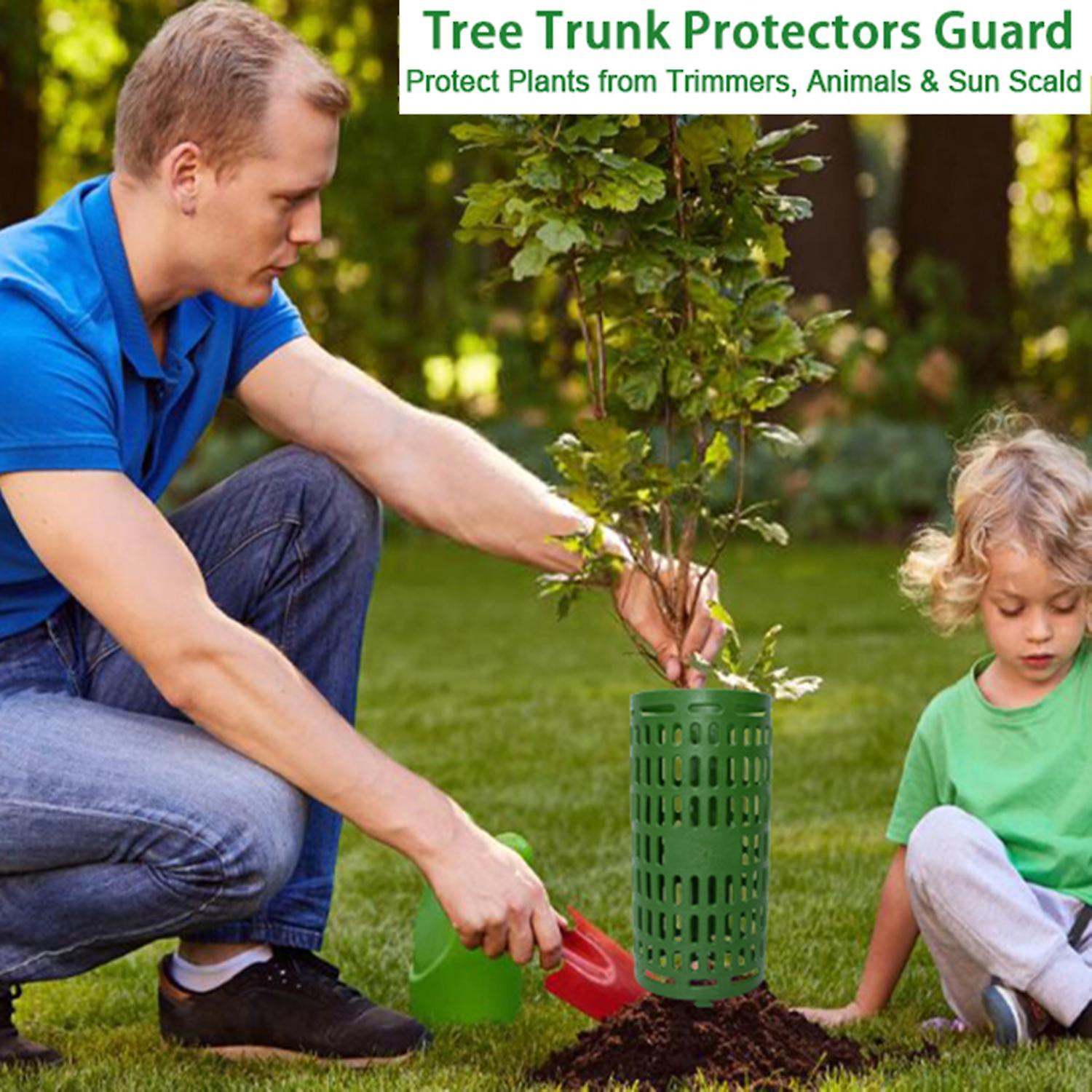 Tree Trunk Protector Vent Hole Expandable TPR Tree Bark Protector Guard ...