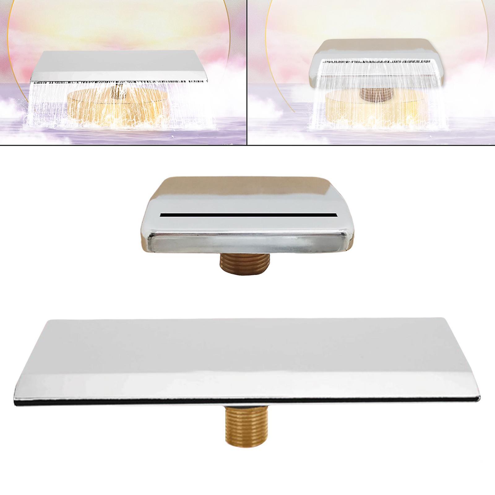 Waterfall Water Fountain Water Feature Outdoor Decor for Pool Rectangle ...