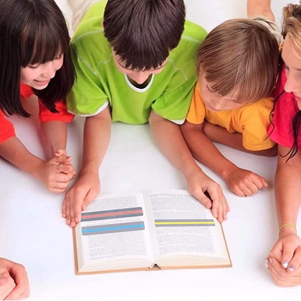 16 Pcs Reading Ruler, Dyslexia Guided Reading Strip, Colored Highlight ...