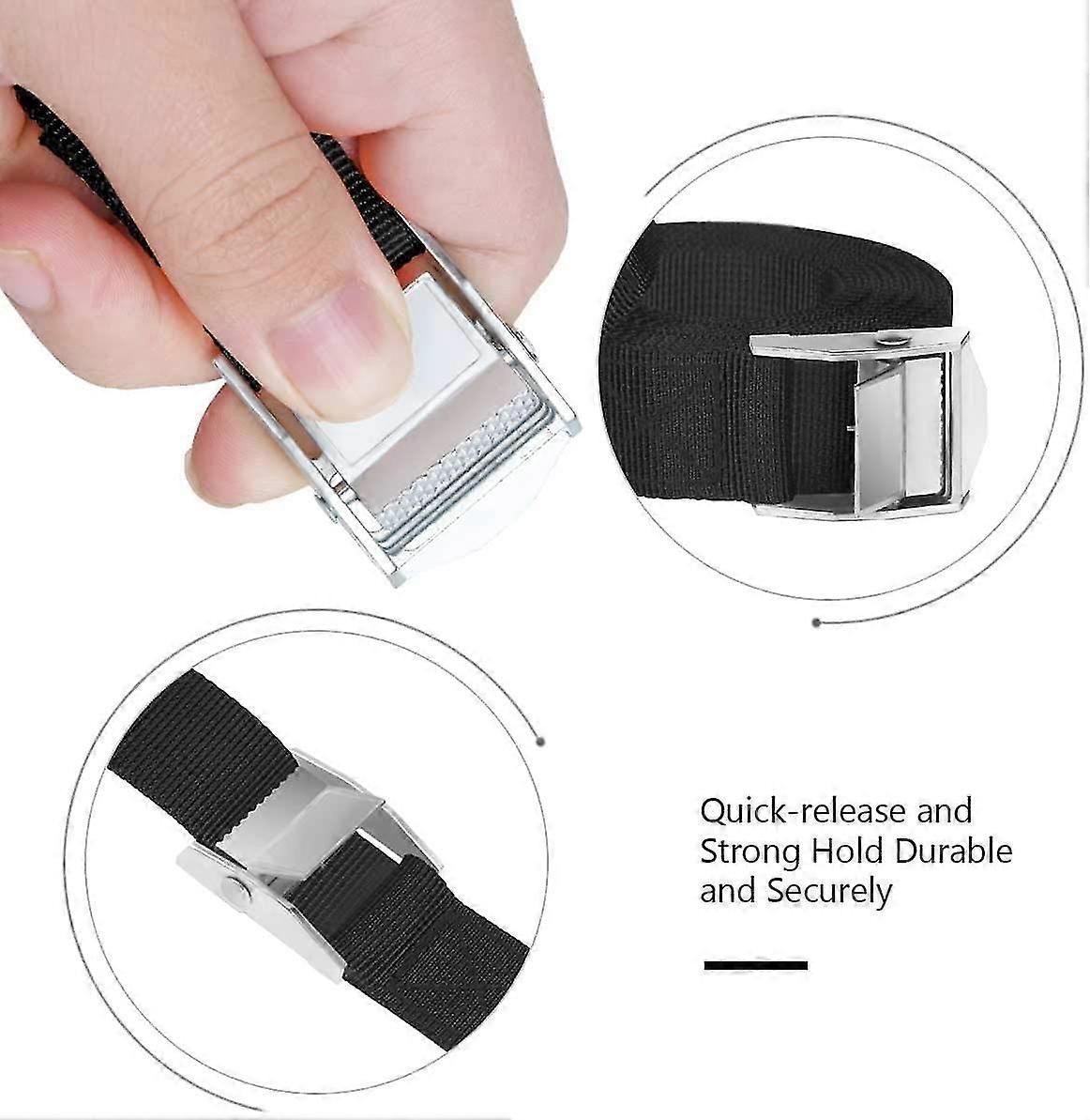 Tie Down Straps, 6pack Heavy Duty Tensioning Belts, 3m Adjustable Cargo ...