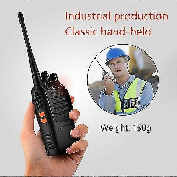 Rechargeable Long Range Two-way Radios With Earpiece 2-4 Pack Uhf 400 ...
