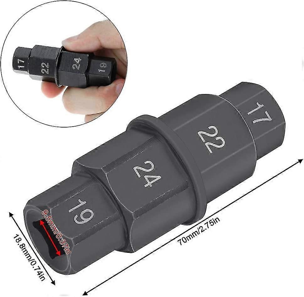 17mm 19mm 22mm 24mm Hex Axle Tool Motorcycle Spindle Wheel Removal Tool ...