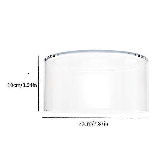 Round Clear Acrylic Fillable Cake Display Board Cake Edge Smoother ...
