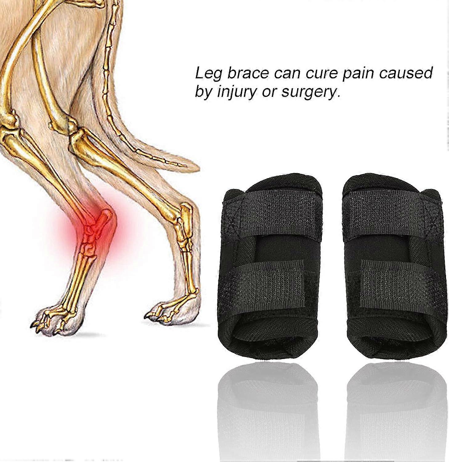 Dog Leg Brace,1 Pair Pet Surgical Injury Bandage Wrap,Dog Front Legs ...